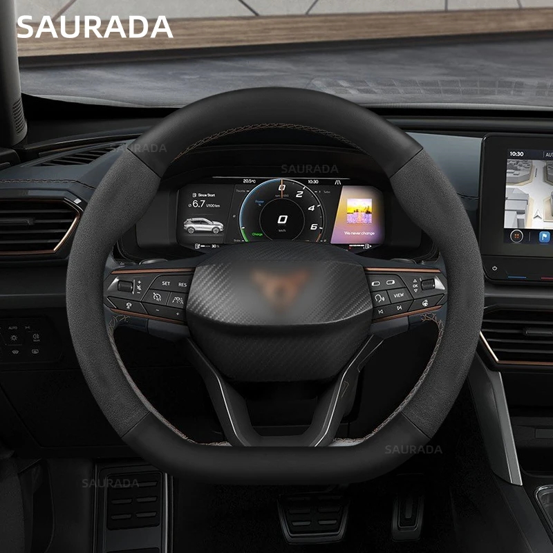 Capa de Volante Microfibras D para CUPRA Born, LEON, Ateca e Ibiza 2020 ...