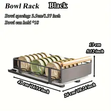 Black Bowl Rack