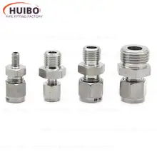 High-Quality Ss 304 Compression Connector For Pipes, M5-M20, Male Metric.