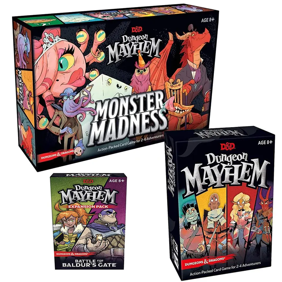 Dungeon Mayhem D&D Card Game - 120 Cards For Fun Parties!