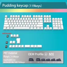 Pudding keycap White