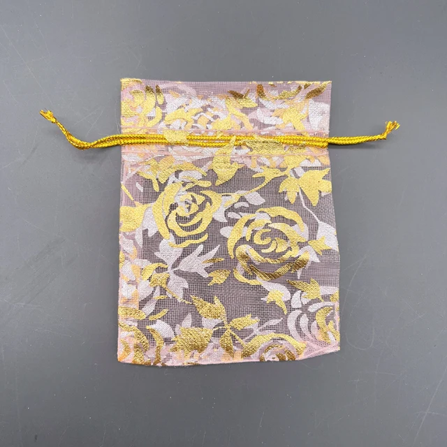 1000pcs Love Gift Pouches Rose Wedding Packaging Bag Jewelry Storage ...
