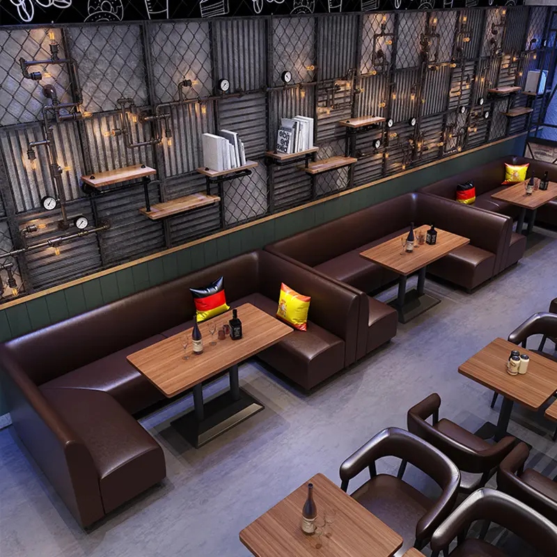 Custom U-Shaped Pub Sofas For Restaurants And Offices In The Usa.