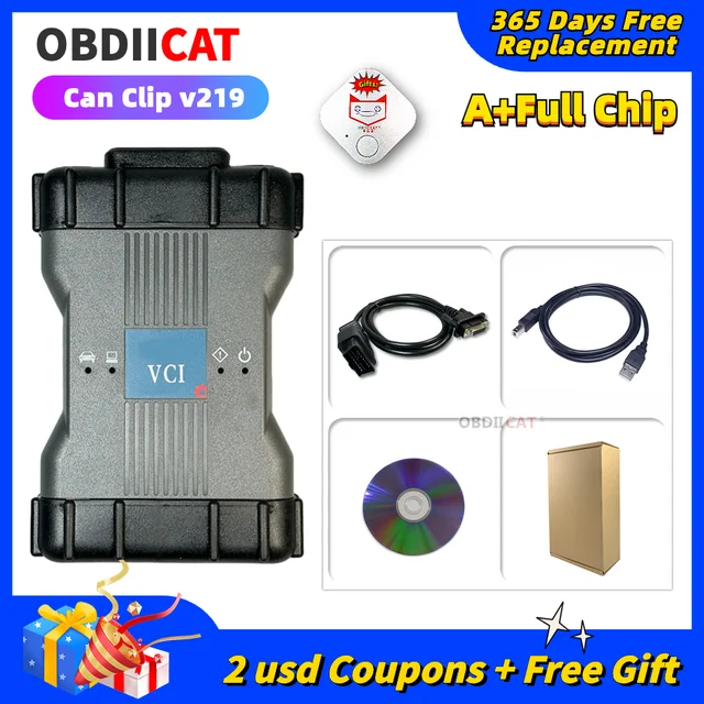 New Can Clip V216 Latest Firmware A+ OBD2 Diagnostic Interface Tool