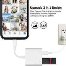OTG Adapter For iPhone 16 15 14 13 12 Pro Max XR 8 Plus 8 Pin To USB ...