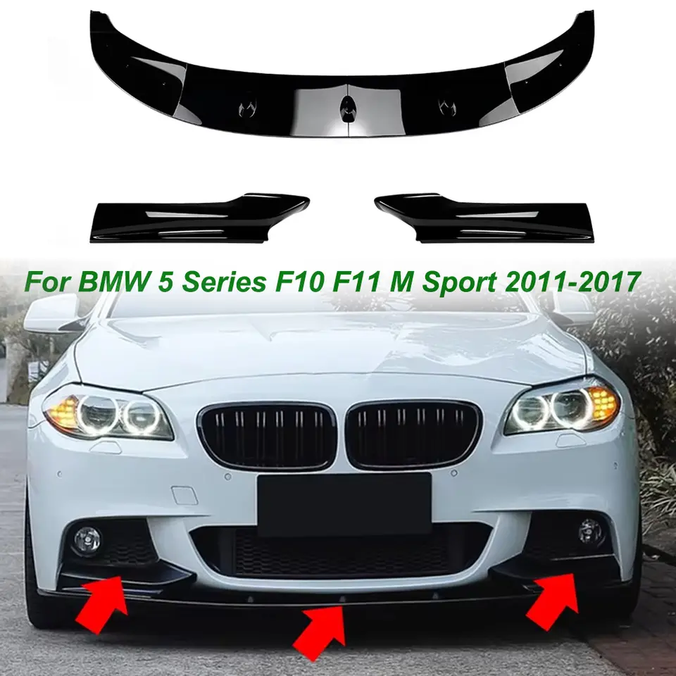 Bmw 5 Series F10 F11 M Sport 2011-2017 Front Bumper Splitter Spoiler ...