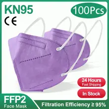KN95-100PCS-Purple