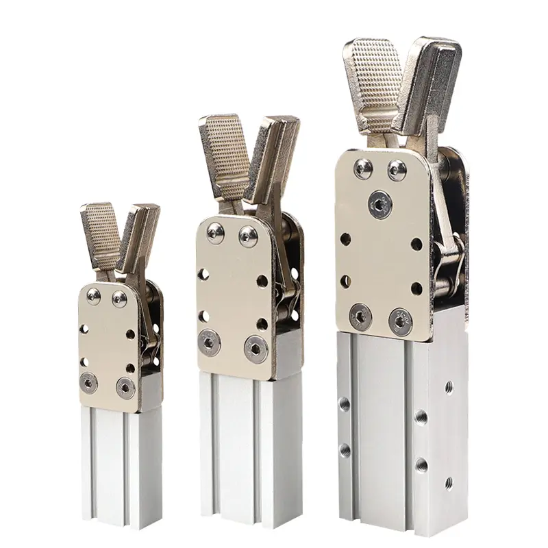 Pneumatic Cylinder Gripper For Robotic Machines Single-acting Double ...