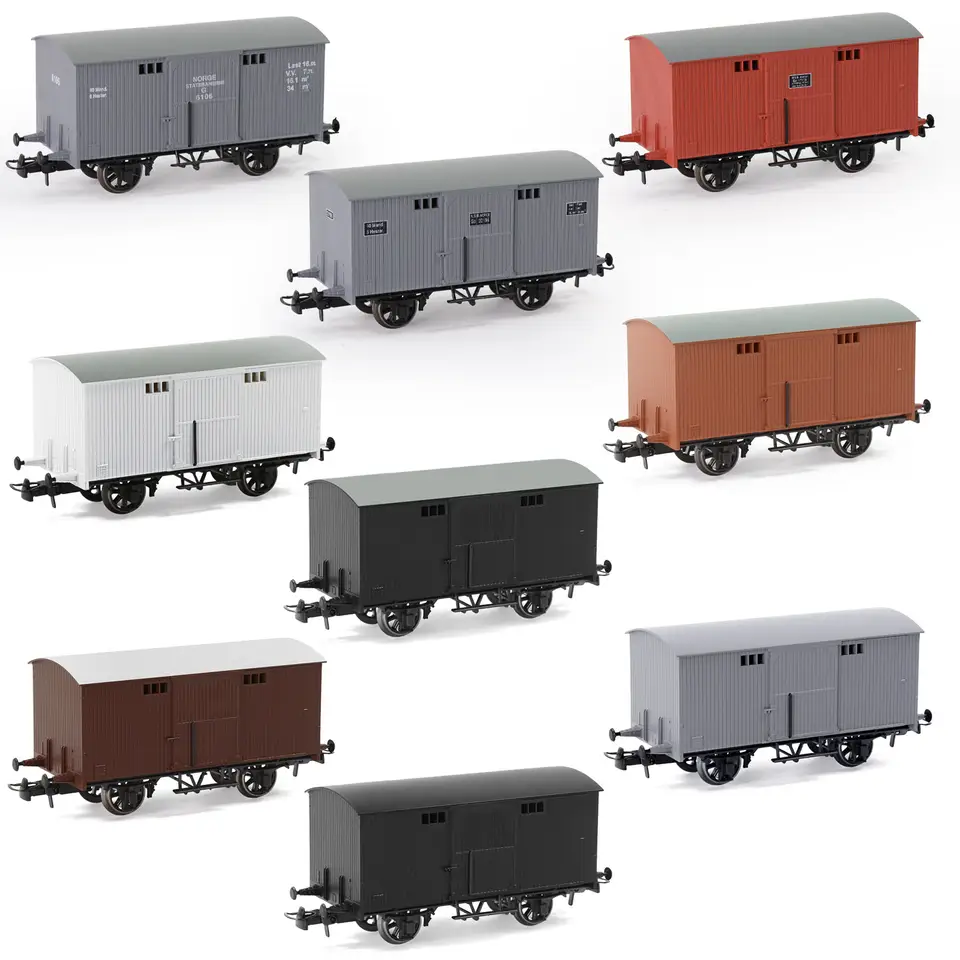 Evemodel Ho Scale 20Ft Box Car Wagon Model Building Kit C8728