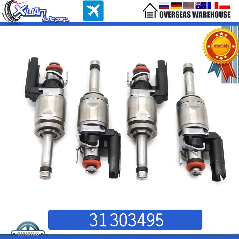 High-Quality 4-Pack Volvo Fuel Injectors For 2.0L Turbo Models 2015-2018.