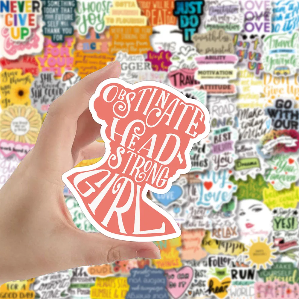 10/30/50/100PCS Motivational Quotes Sentences Phrases Graffiti Stickers ...