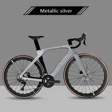Metallic silver bike