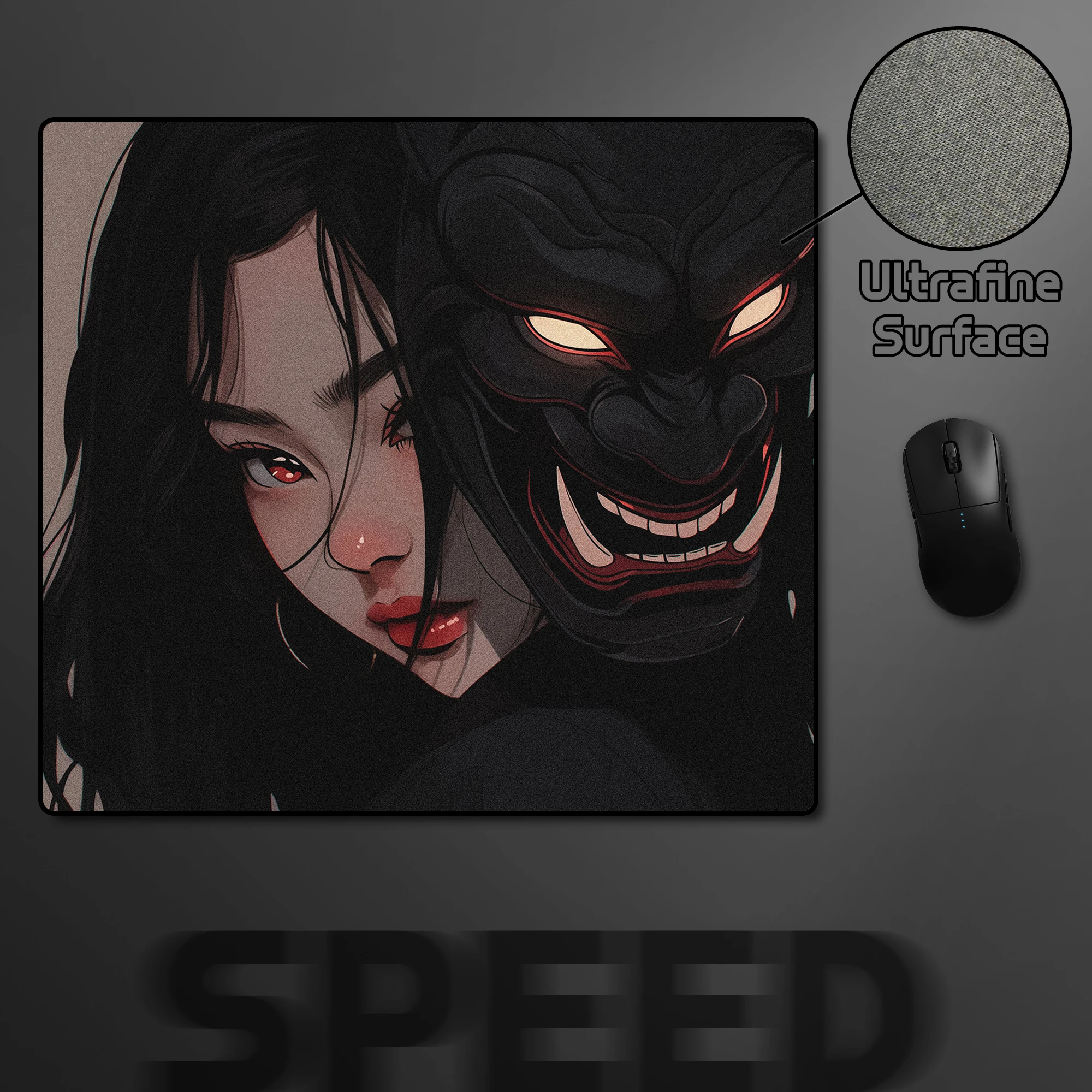 Superfície ultrafina Gaming Mouse Pad, Girl Speed Gamer, E-Sports Mouse ...