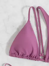 DEKA New Sexy One-shoulder Bikini Female Thong Swimsuit Women Diamond Swimwear Two-pieces Bikini ...