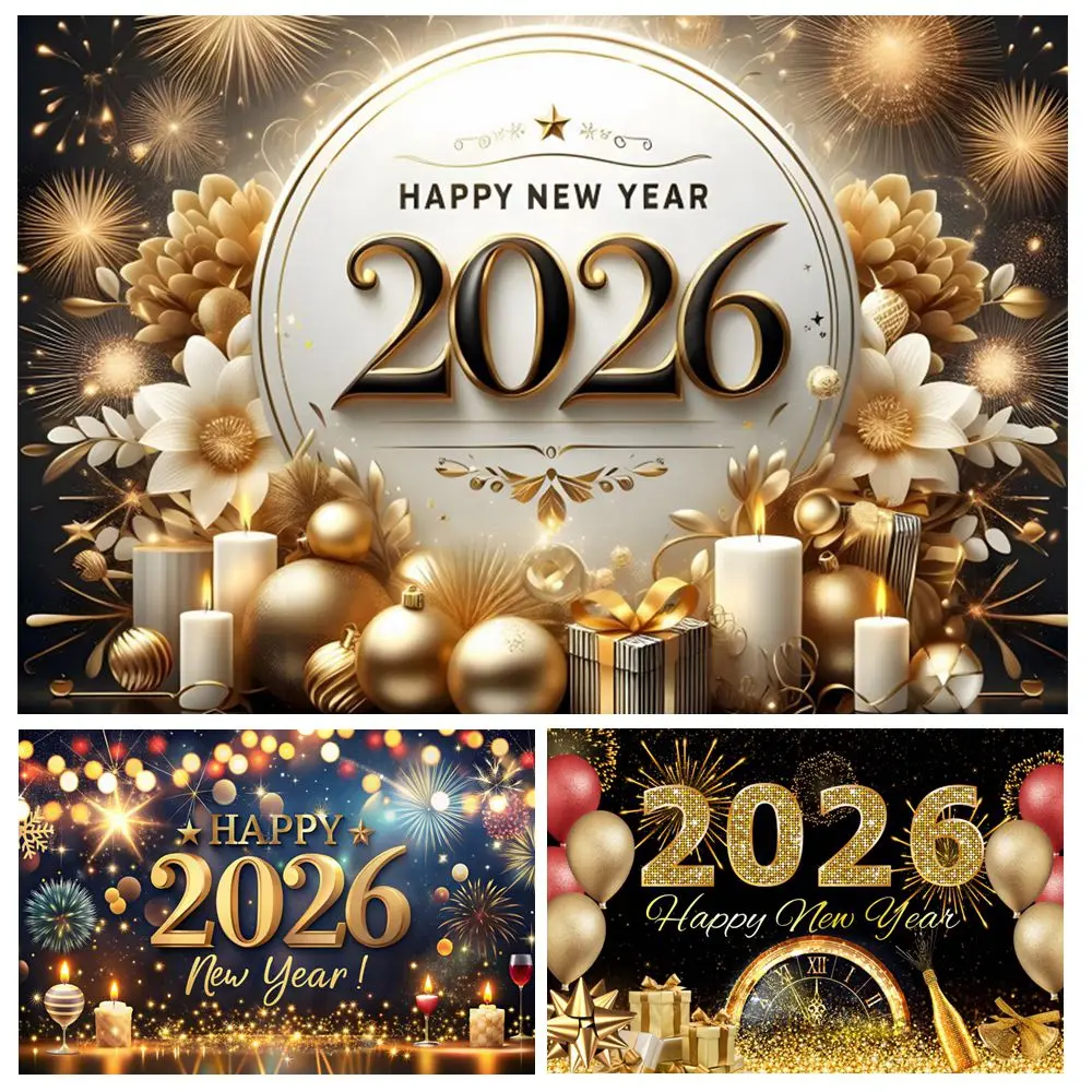 2026 Black and Gold: The Ultimate Background for Your New Year's Party ...