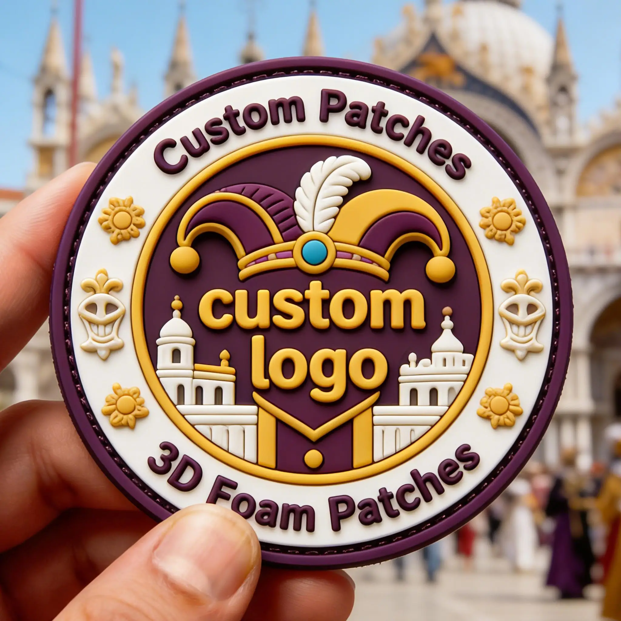 Personalized Custom Logo 3D Silicone PVC Patch Heat Transfer Rubber ...