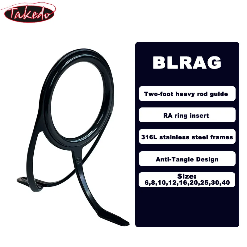 TAKEDO BLRAG Rod Guide 316L Stainless Steel Frame RA Ring Rod Building ...