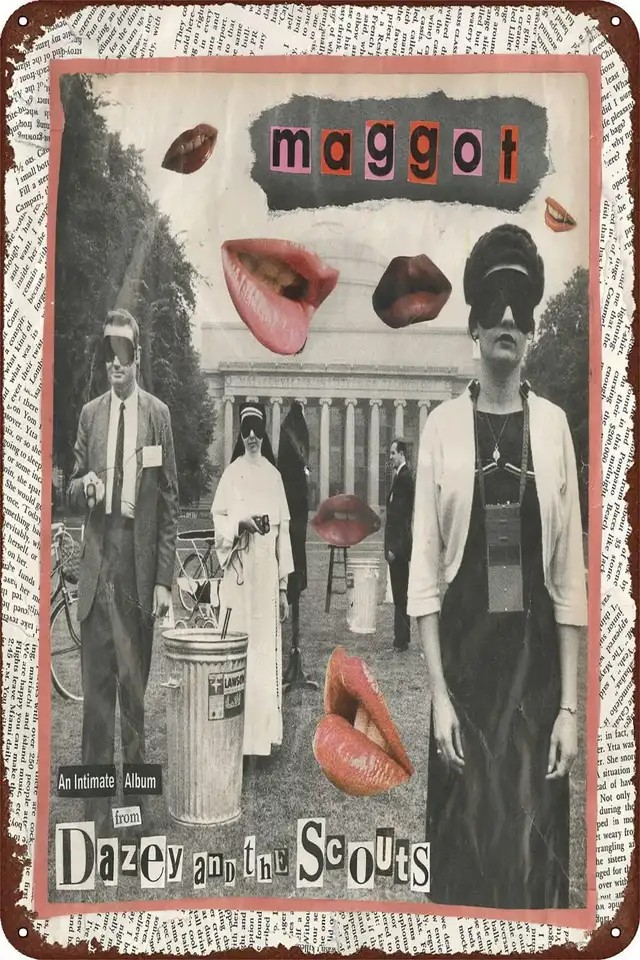 Rock-Themed Metal Sign For Music Lovers—Decorate With Maggot Dazey And ...