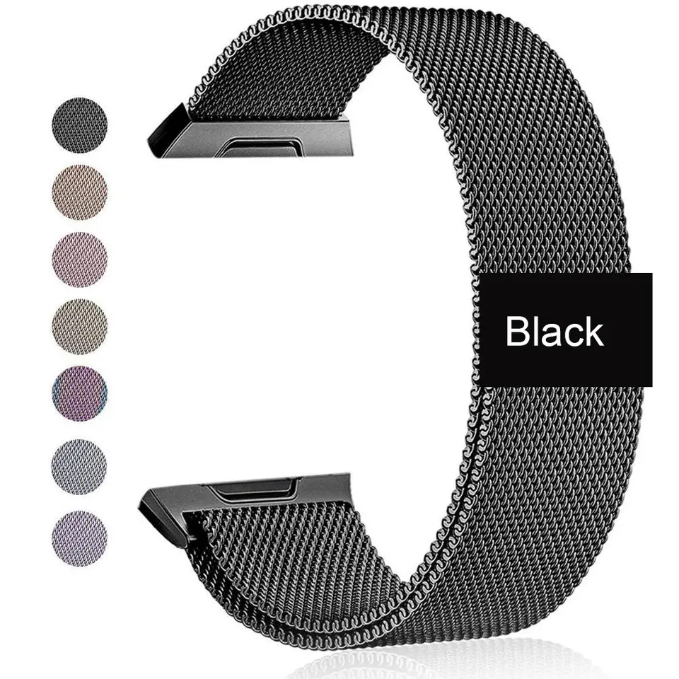 Magnetic Loop Straps For Fitbit Ionic Smart Watch Band Metal Bracelet ...