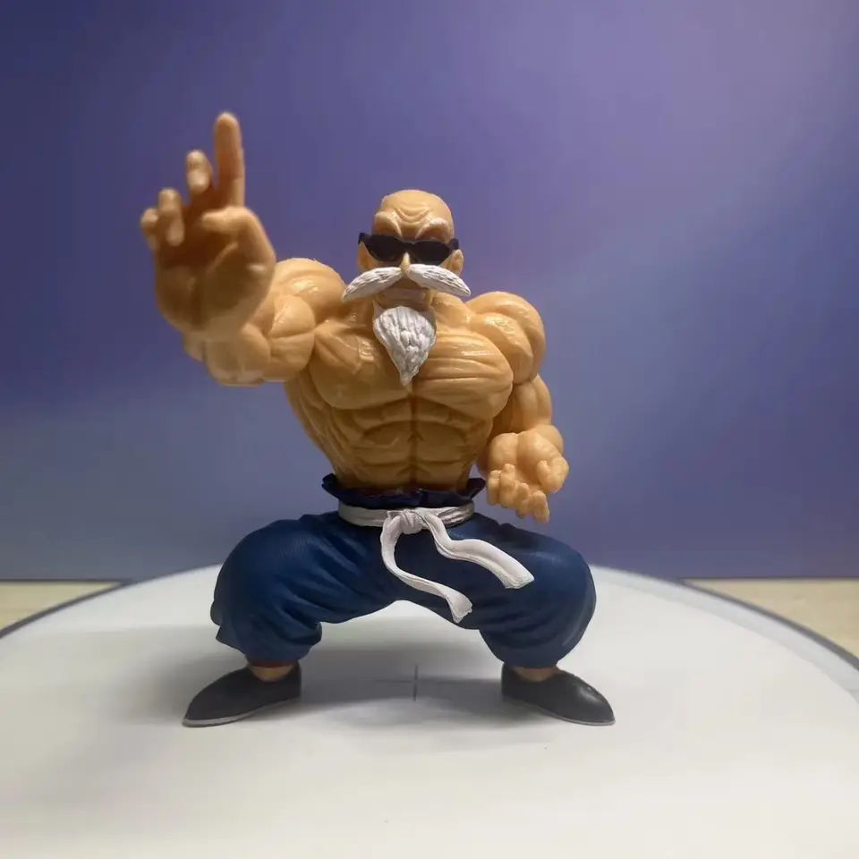 New 10cm Anime Dragon Ball Figures Muscle Kame Sennin Master Roshi ...
