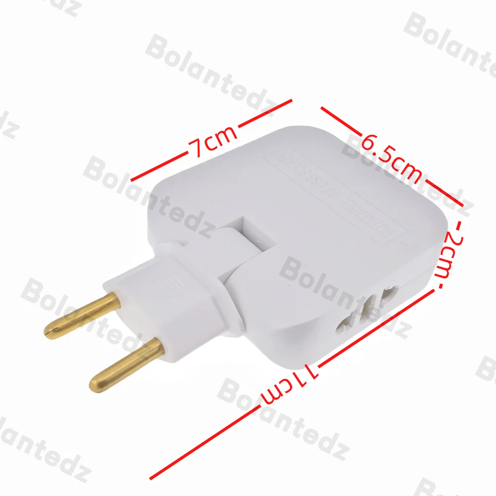 4 in 1 EU Plug Adapter 180 Degree Foldable EU Extension Chargers With ...