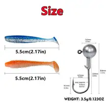 High-Quality 50/30/15Pc Soft Fishing Lures Kit | Silicone Bait | Jig ...