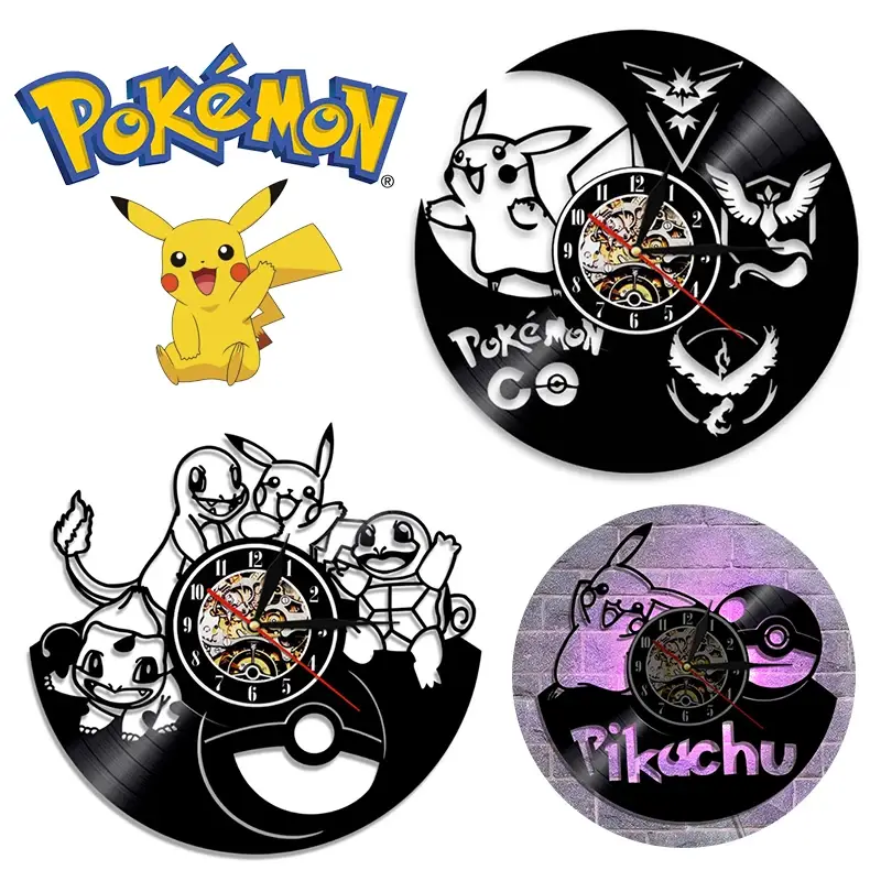 Vintage Pikachu Clock Adds Playful Charm To Your Home Or Bar.