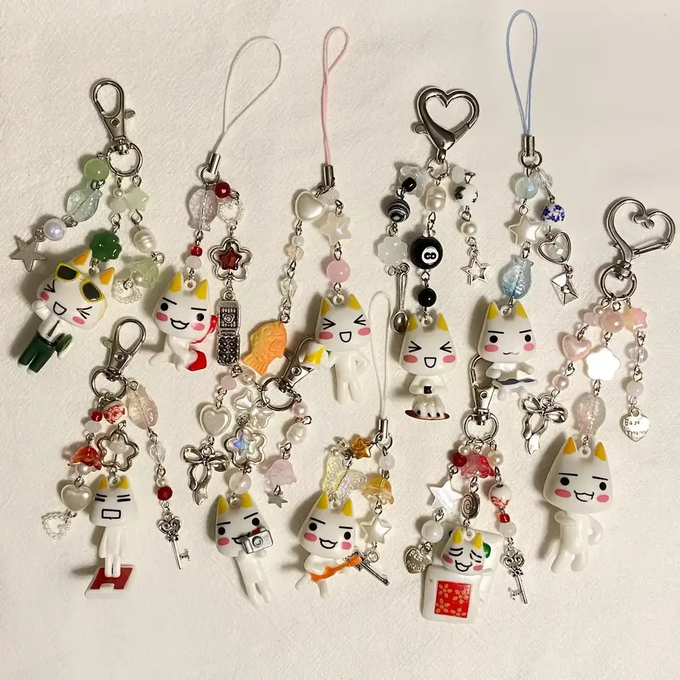 Cute Toro Inoue Anime Kawaii Charm Keychain, Aesthetic Design.