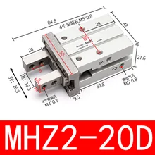 1Pc Pneumatic 2 Finger Air Gripper Cylinder Accessories MHZ2/HFZ Series ...