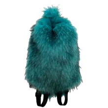 Brand Designer Plush Women's backpack Casual Drawstring Raccoon Fur ...