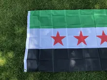 Syria Flag 90X150Cm, Home Decor, Three-Star Banner Hanging