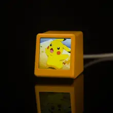 Ultra Smart Weather Clock With Gif Animation For Desk Decoration.