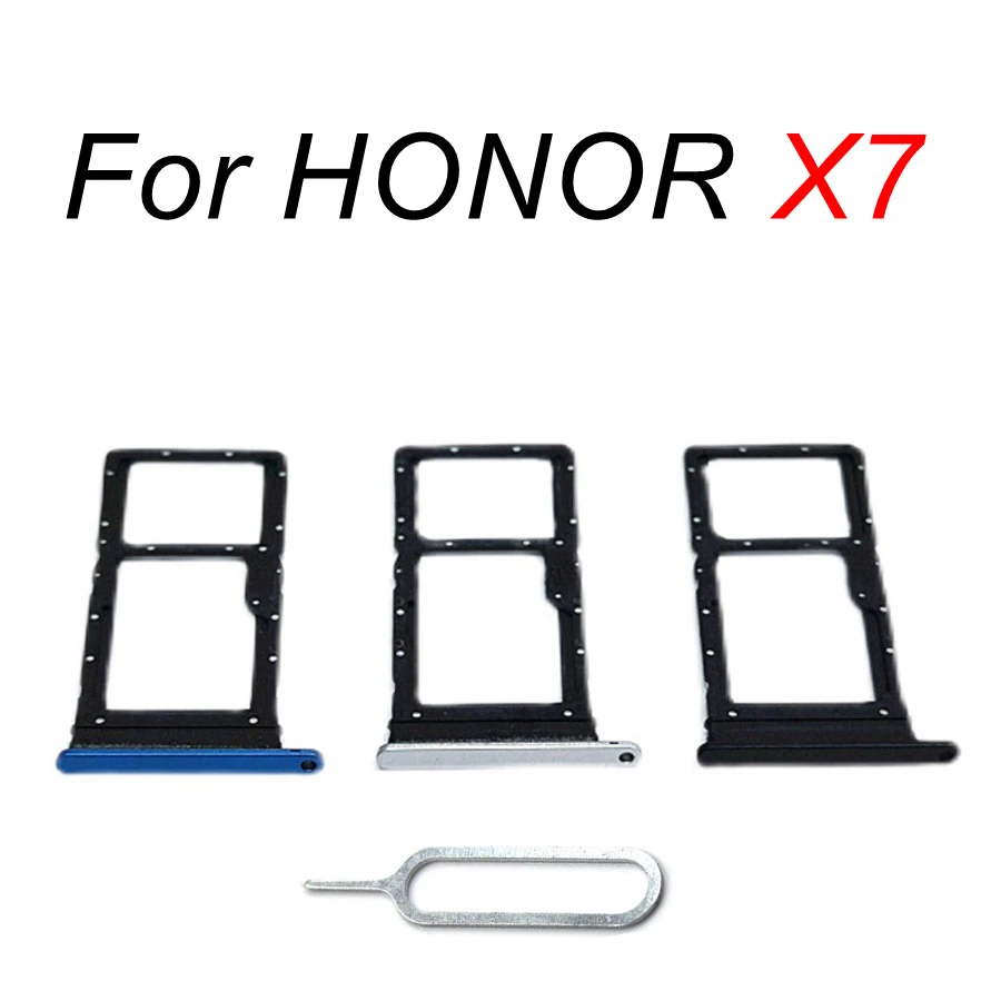 SIM Card Trays For Huawei Honor X7 SIM Slot Holder Adapter Socket ...