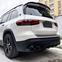 Rear Bumper Spoiler Kit Enhances Mercedes Benz Glb 2020-2024 Styling.