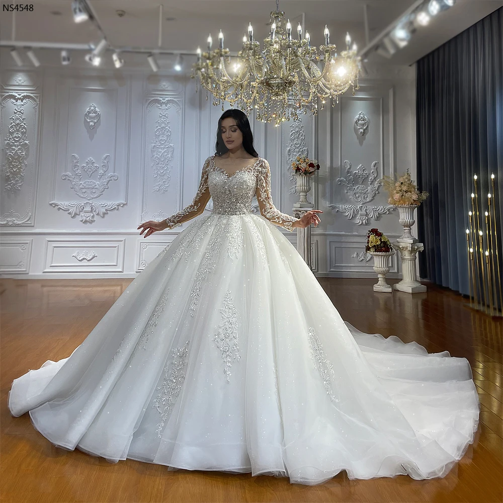 Customized Hot Sale Real Sample Bridal Dresses NS4548 - AliExpress 320