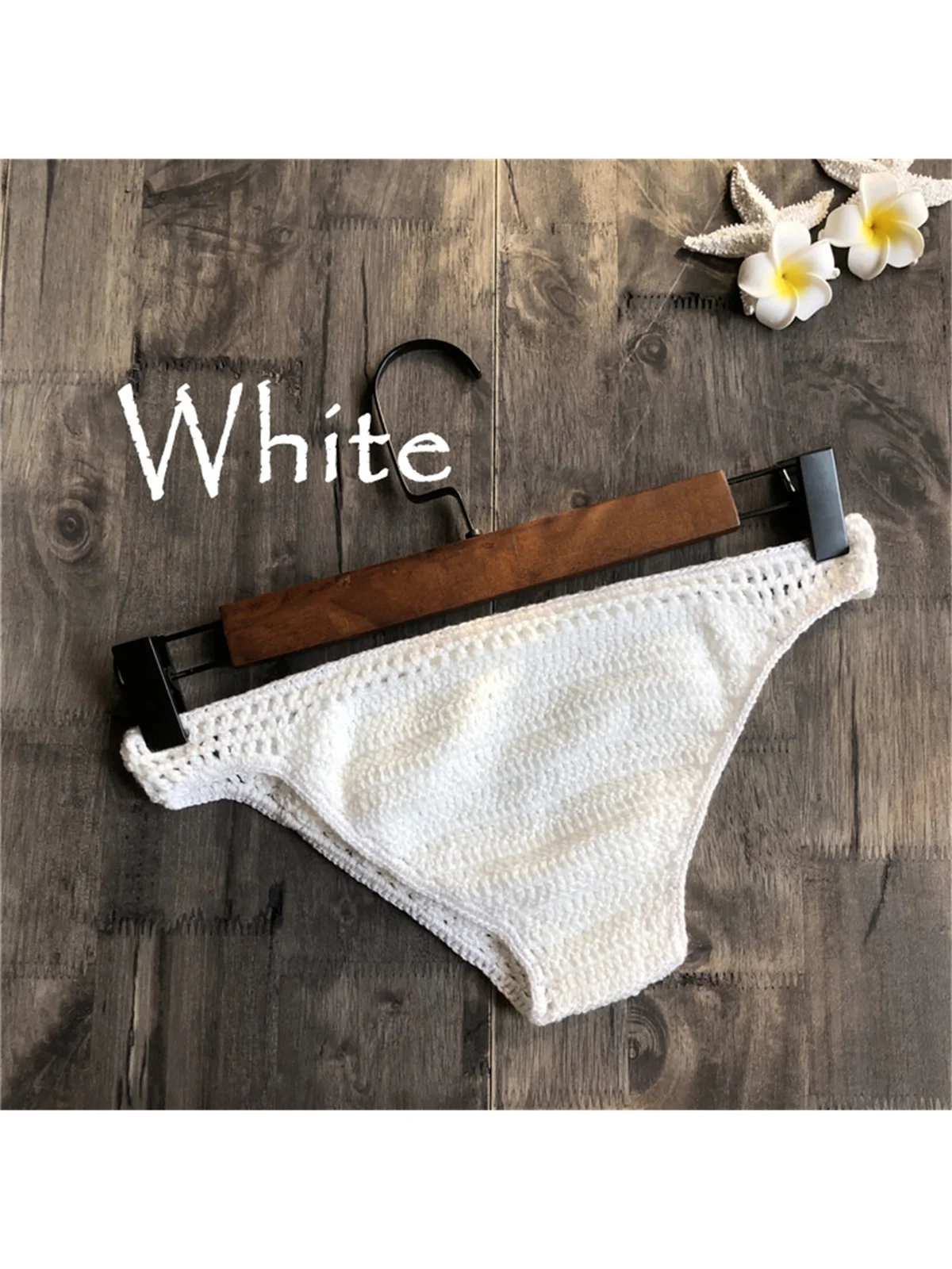 S - XL 9 Colors Crochet Knitted Bikini Bottom Swim Brief Women Swimwear ...