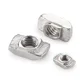 100pcs M3/M4/M5*10*6 For 20/30/40 Series Slot T-nut Sliding T Hammer Drop In Nut