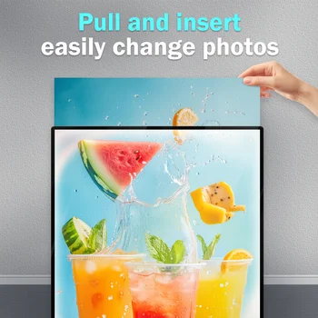 A3 A4 ultra-thin 1cm movie Poster frame lighting display board ...