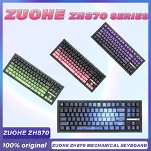 Zuohe ZH870 Mechanical Gaming Keyboard Wireless Bluetooth Three mode ...