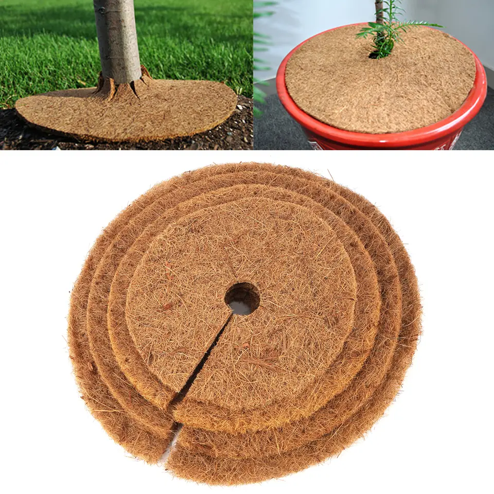 Natural Coconut Fiber Mat Covers Protect Plants, Prevent Weeds, Retain ...