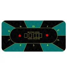 Customized Texas Hold'em Poker Mat Baccarat Blackjack Suede Rubber ...