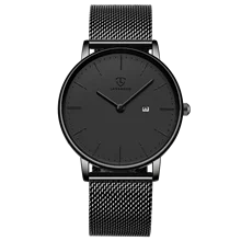 Mens Watch Minimalist Fashion Simple Wrist Watch Analog Date with ...