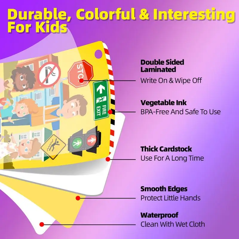 Study Flash Cards Traffic Signs And Road Signals Cards 50PCS Survival ...