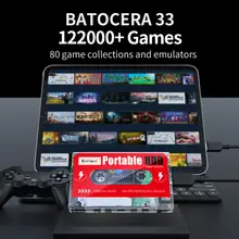 Kinhank Super Console 2T Retro Game Hdd 120K+ Games Pc/Laptop Kid