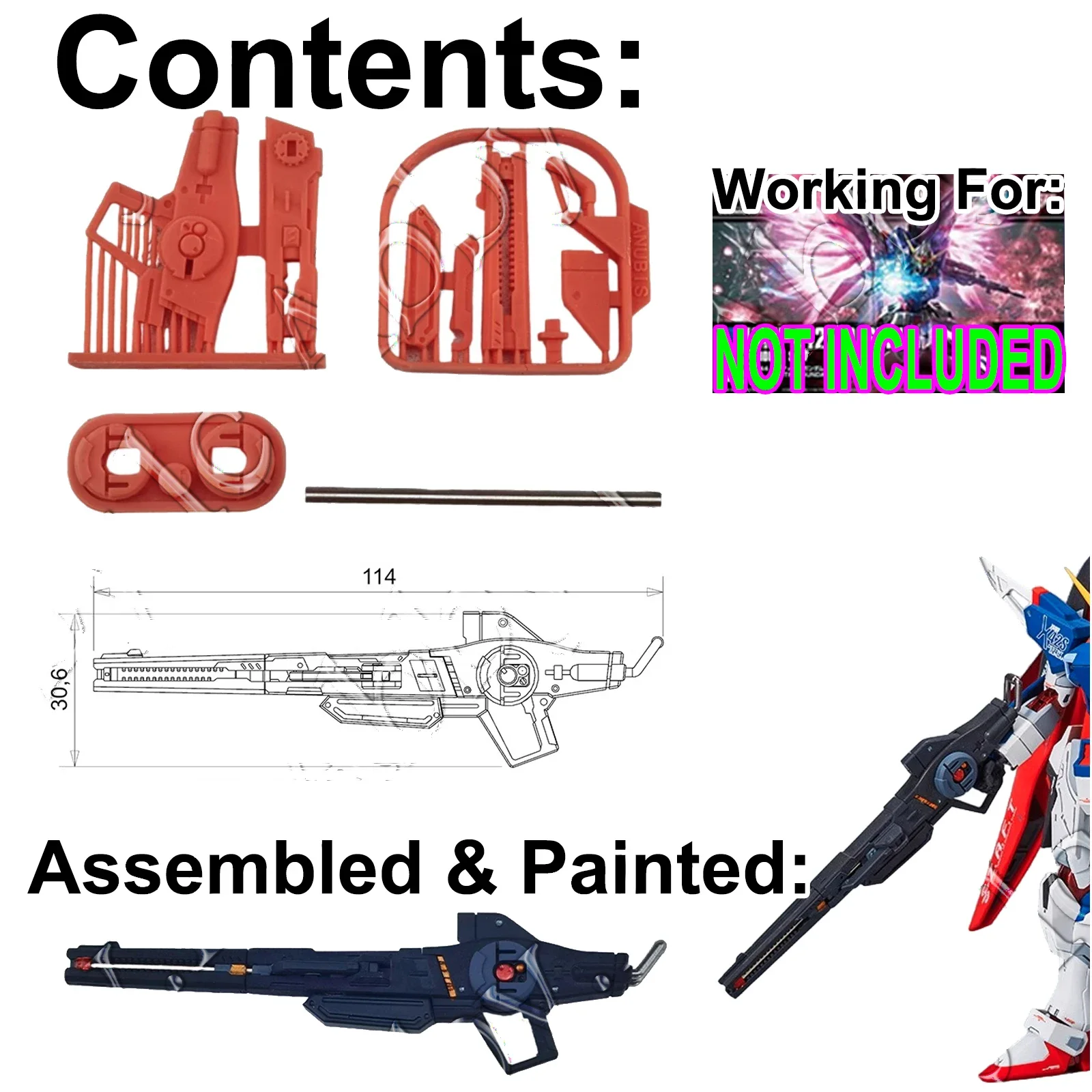 Handheld Railgun Prototype: Ein Modellbaumeisterwerk für Gundam-Fans
