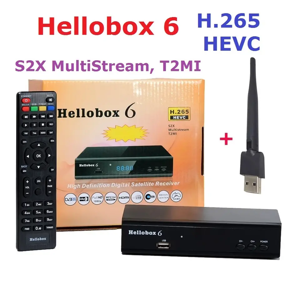 Unlock Hd Clarity With Hellobox 6 Satellite Tv Receiver! 1080P, Dvb-S2X ...