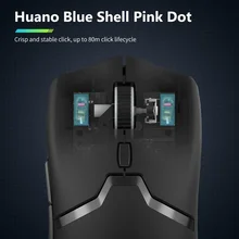 High-Sensitivity Huano Pink Delux M800 Pro Gaming Mouse, 26000 Dpi, Bluetooth Connectivity, Pc ...