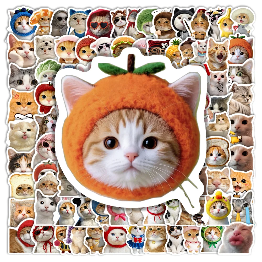Cute Wholesome Meme Cat Stickers Waterproof Vinyl Aesthetic Decorative ...