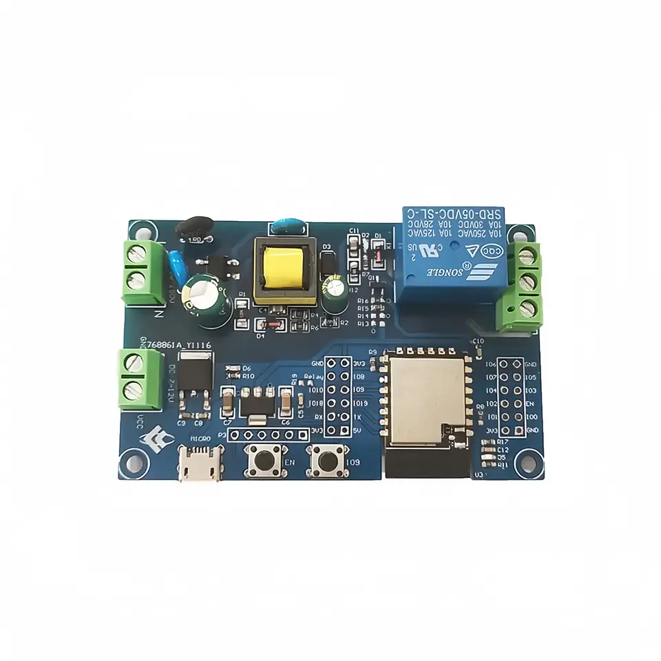 AC / DC powered WiFi Bluetooth ble 1 channel relay module ESP32-C3/ESP ...