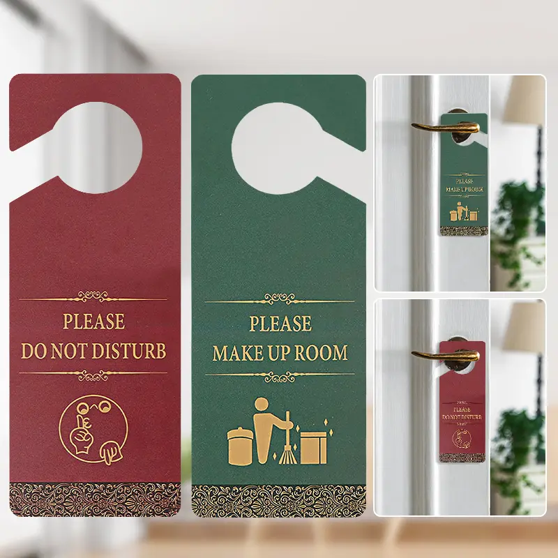 1pc Do Not Disturb Make Up Room Wooden Hanging Sign, Red and Green ...